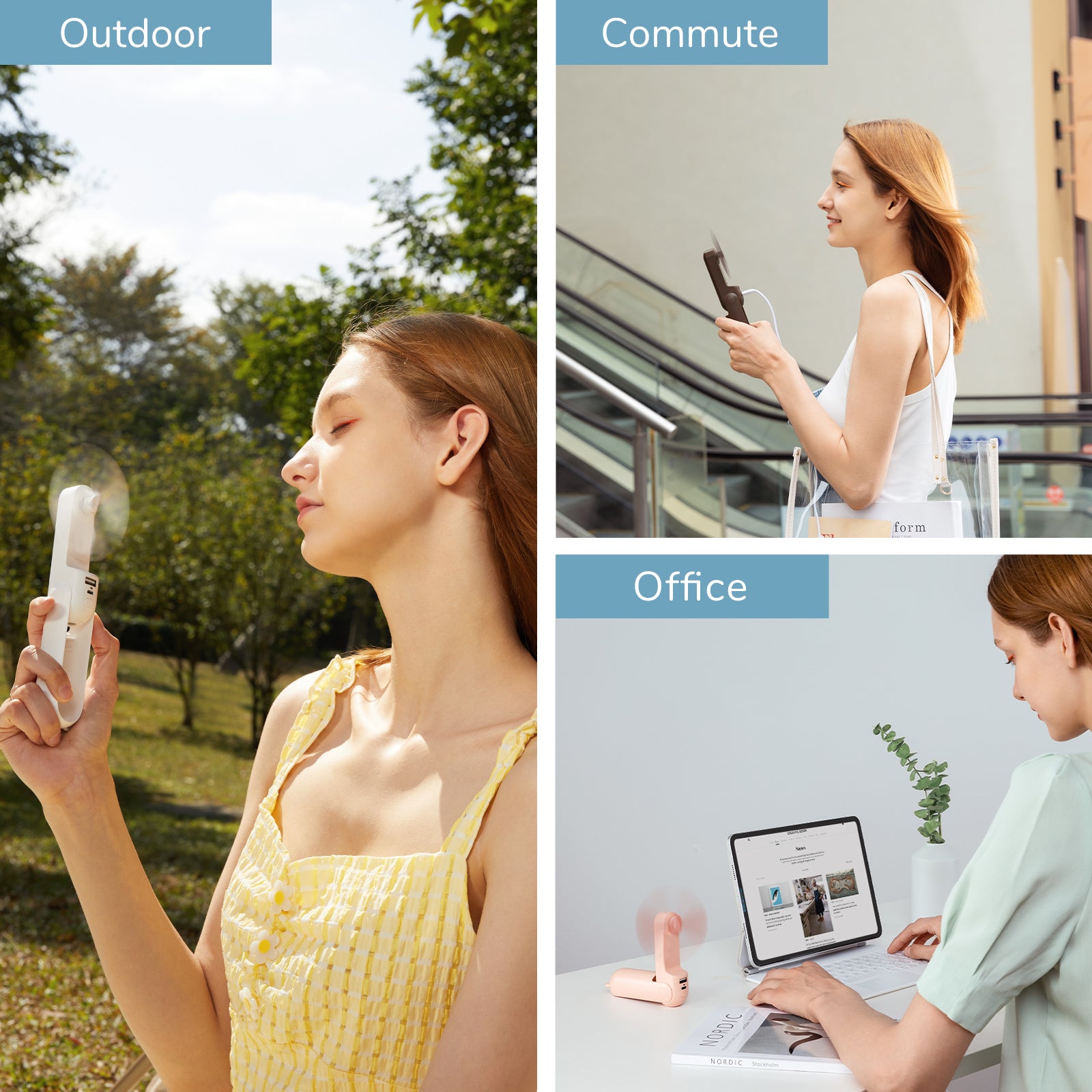 JISULIFE F8 Handheld Mini Fan