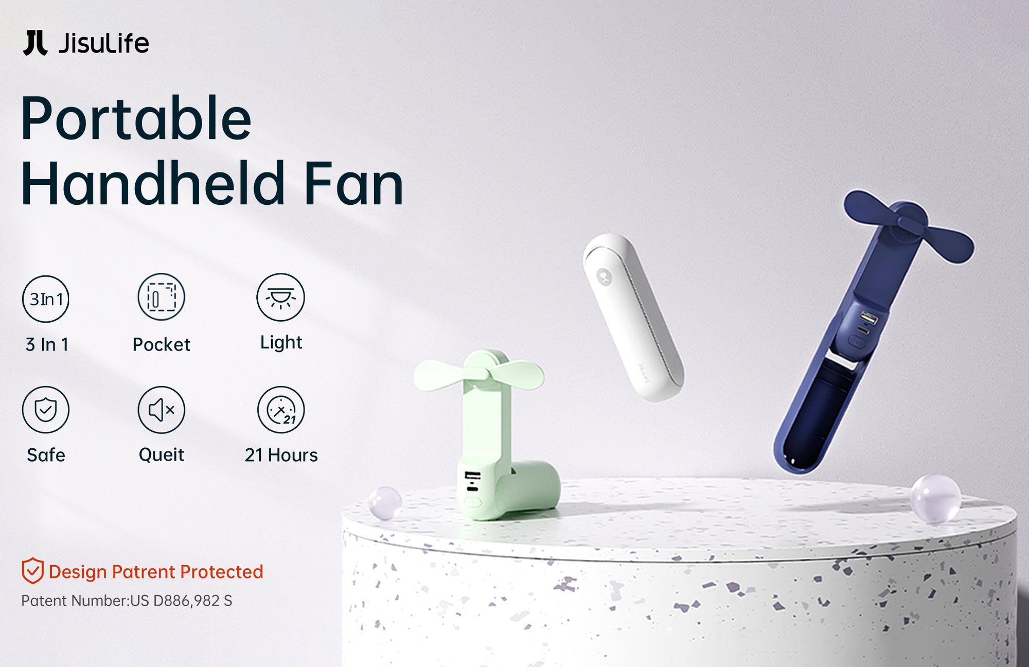 JisuLife Handheld Fan Life8 Plus – JISULIFE