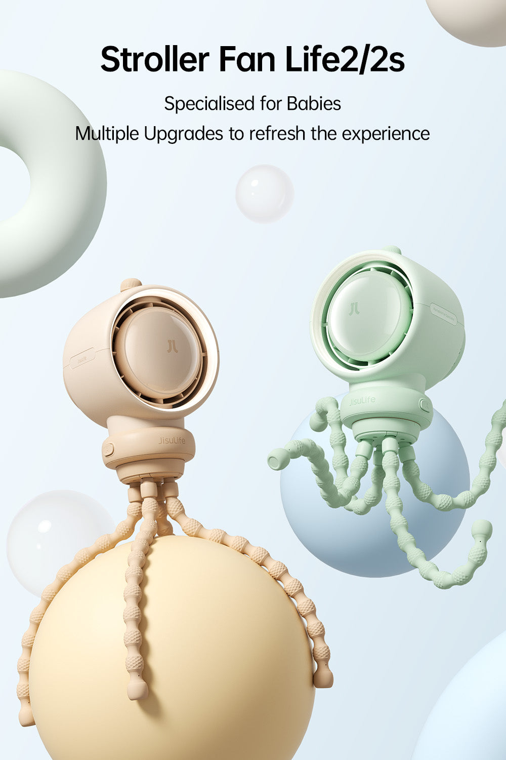 JisuLife Stroller Fan Life2S – JISULIFE